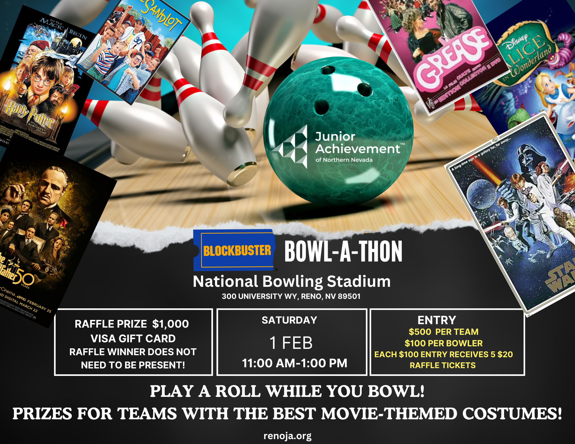Blockbuster Bowl-a-Thon | Junior Achievement of Northern Nevada